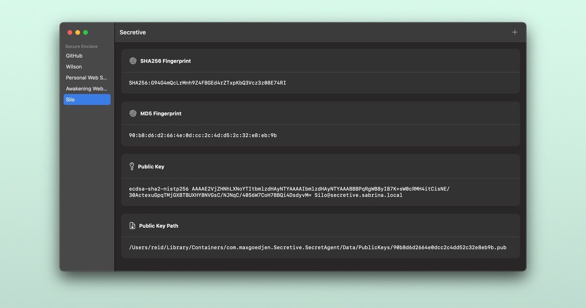 Securely store SSH keys with Secretive - Reid Burke